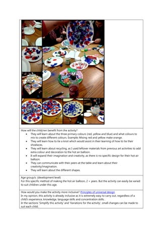 Hot Air Balloon Activity | PDF