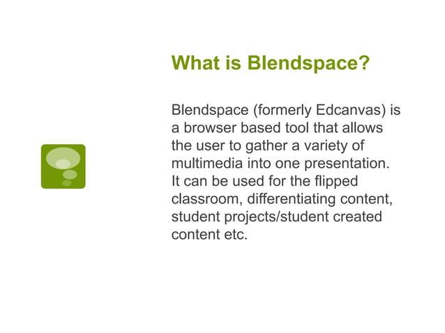 Blendspace Presentation | PPT