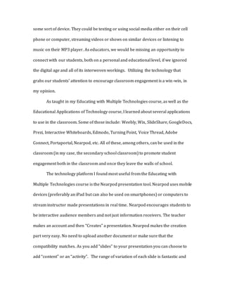 Katie pircher | DOCX | Tablets and E-readers | Consumer Electronics