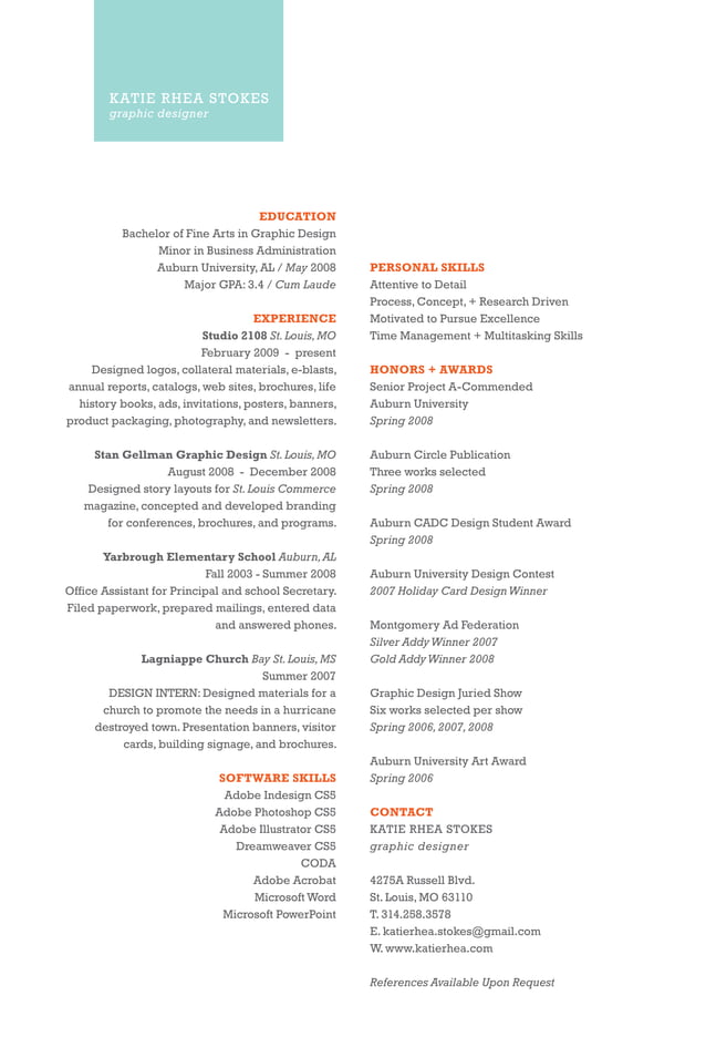 Katie Rhea Stokes Resume | PDF