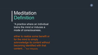 Why you should meditate? | PPTX