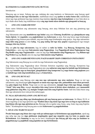KATIKESIS SA SAKRAMENTO SANG BUNYAG.docx