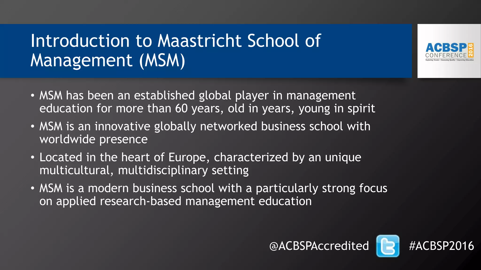 Transcontinental Program Delivery Meeting ACBSP Standards | PPTX ...