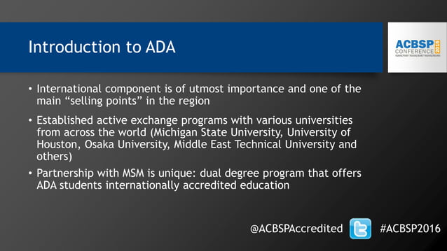 Transcontinental Program Delivery Meeting ACBSP Standards | PPTX ...