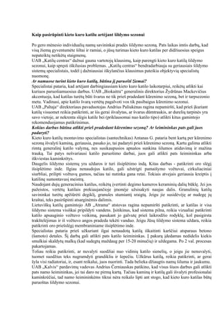 Katilo paruošimas šildymo sezonui | DOC
