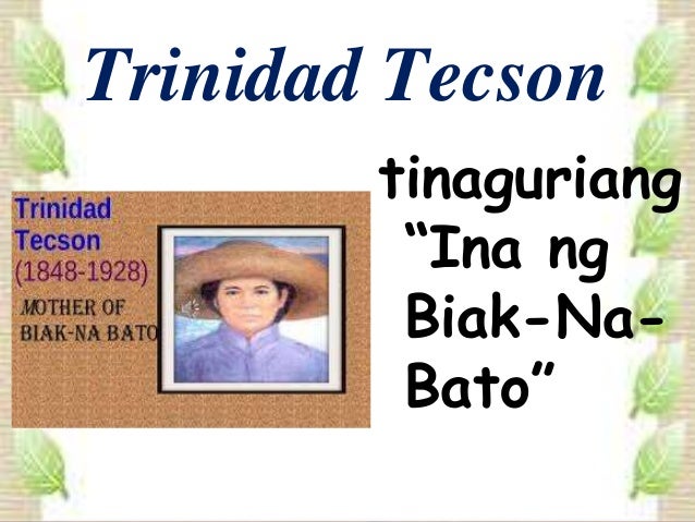 talambuhay ni trinidad tecson tagalog version