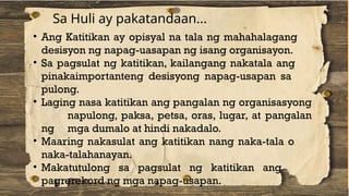 KATITIKAN NG PULONG PRESENTATION (FILIPINO) | PPTX