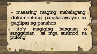 KATITIKAN NG PULONG PRESENTATION (FILIPINO) | PPTX