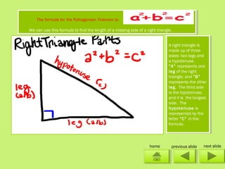 Pythagorean Theorem Tutorial | PPT | Physics | Science
