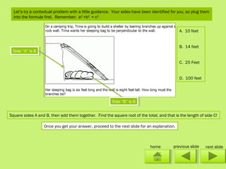 Pythagorean Theorem Tutorial | PPT | Physics | Science