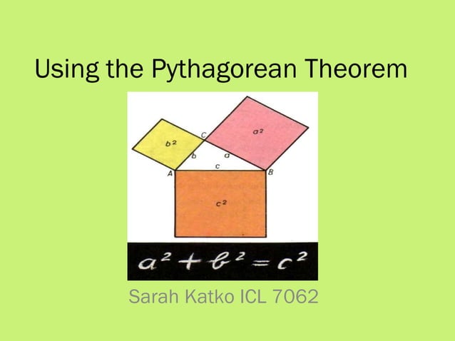 Pythagorean Theorem Tutorial | PPT