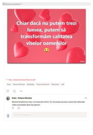 Kato - Pacea interioară | PDF