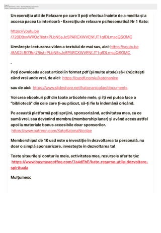 Kato - Pacea interioară | PDF