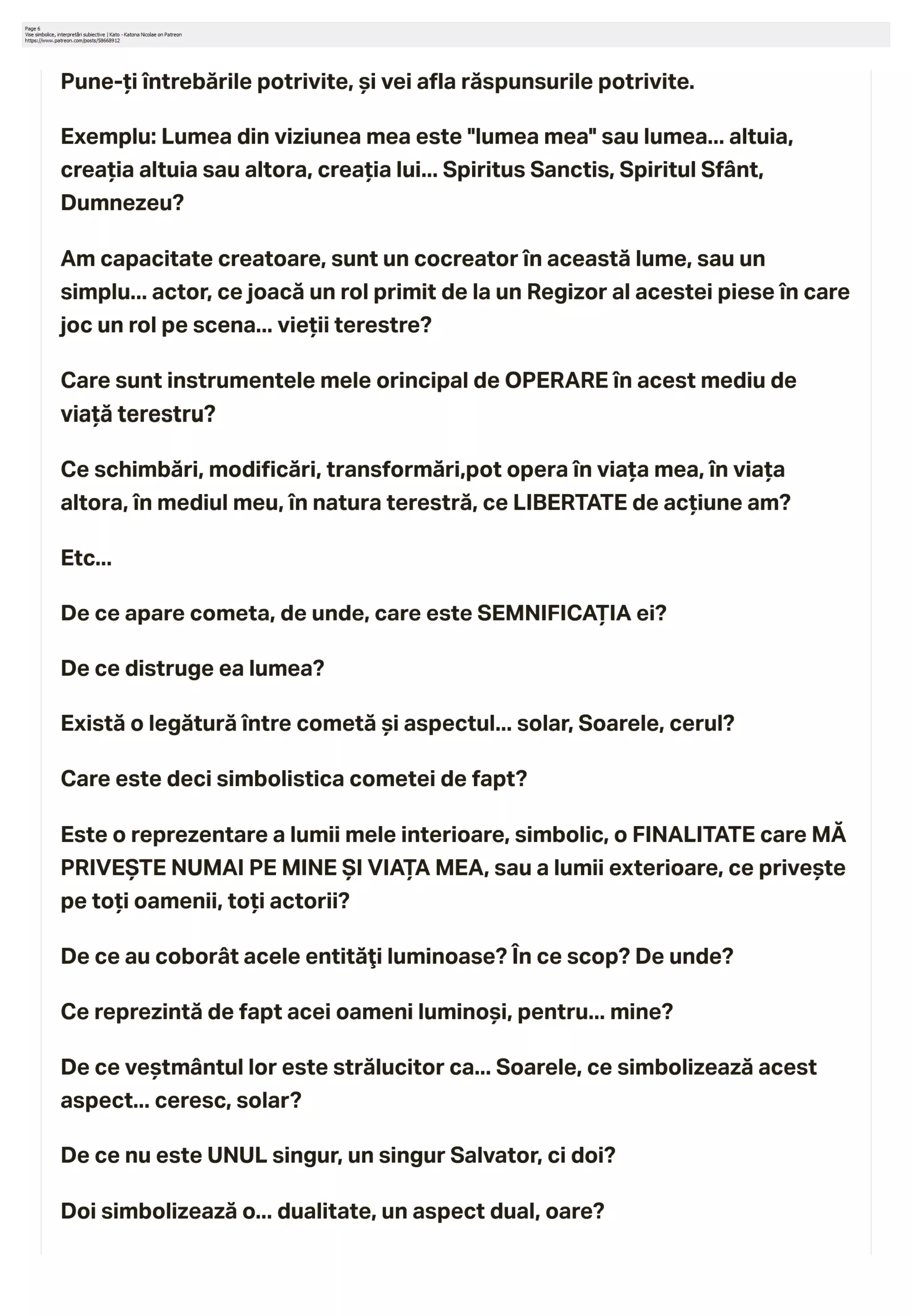 Kato - Vise simbolice, interpretări subiective | PDF