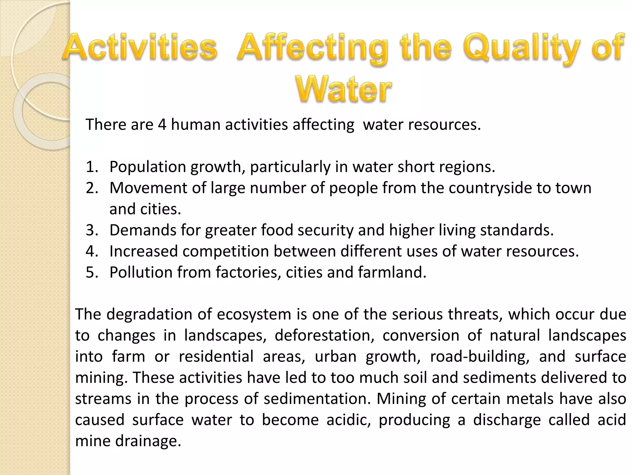 Grade 11 Chapter 4 Module Earth Science : Water Resources | PPTX