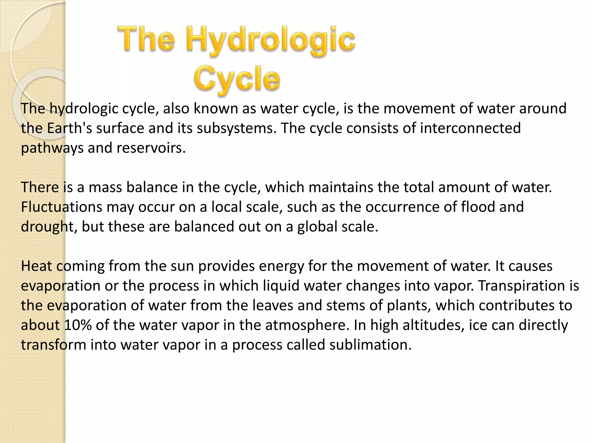 Grade 11 Chapter 4 Module Earth Science : Water Resources | PPTX