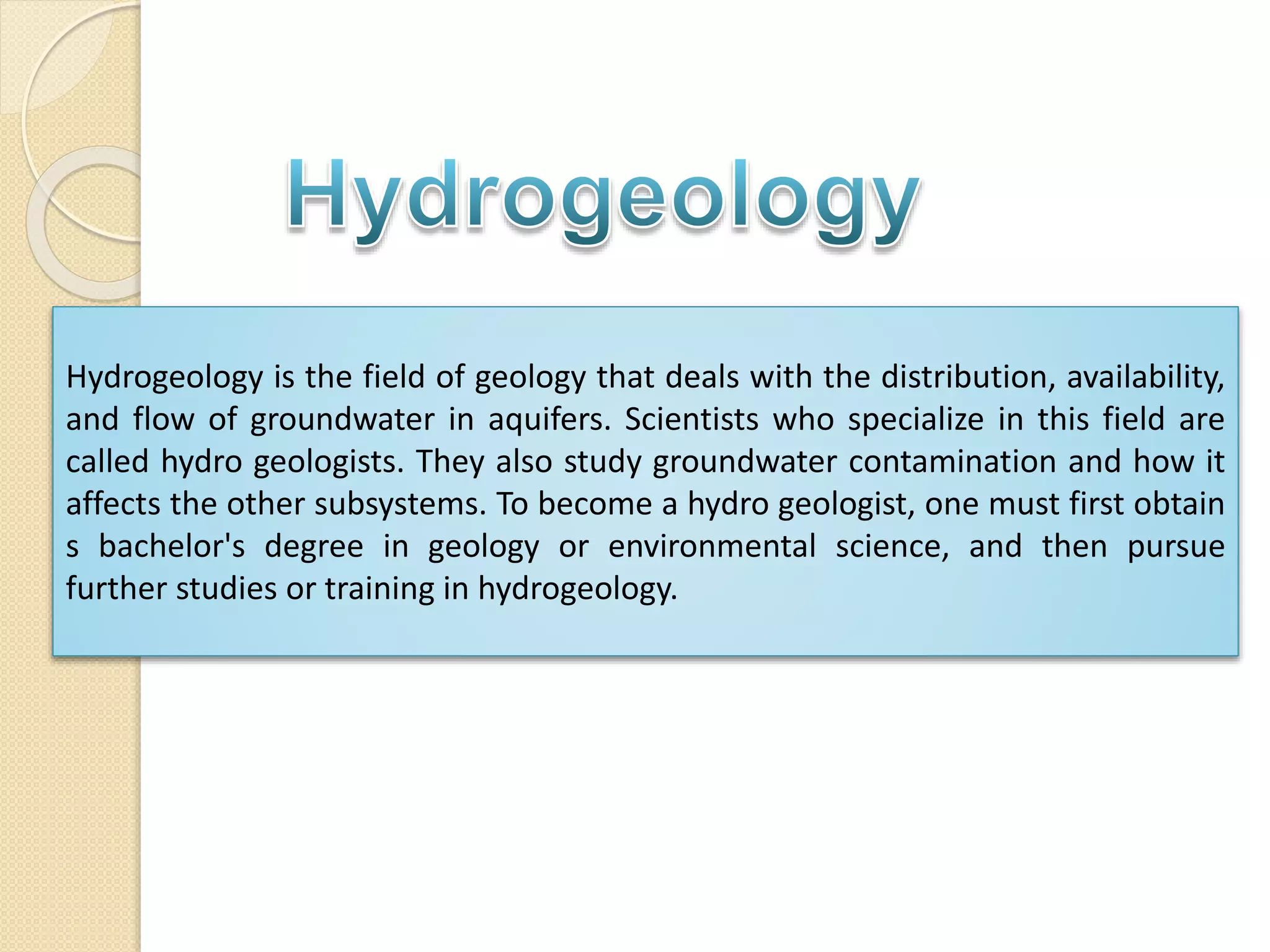 Grade 11 Chapter 4 Module Earth Science : Water Resources | PPTX