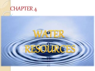 Grade 11 Chapter 4 Module Earth Science : Water Resources | PPTX