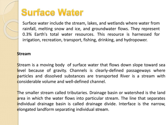 Grade 11 Chapter 4 Module Earth Science : Water Resources | PPTX ...