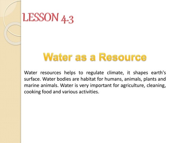 Grade 11 Chapter 4 Module Earth Science : Water Resources | PPTX ...