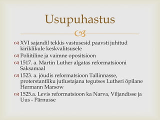 Katoliku kiirik liivimaal | PPTX