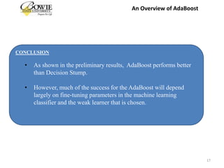 Kato Mivule: An Overview of Adaptive Boosting – AdaBoost | PDF