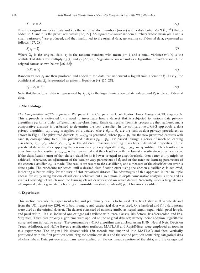 A Comparative Analysis Of Data Privacy And Utility Parameter Adjustme