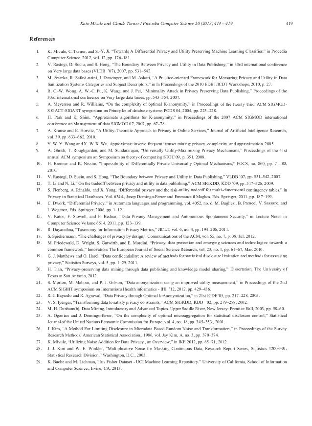 A Comparative Analysis Of Data Privacy And Utility Parameter Adjustme