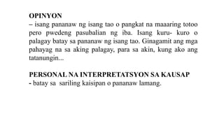 katotohanan o opinyon filipino 8.pptx