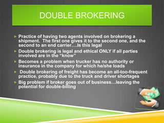 Truck Cargo Brokering | PPTX