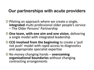 Katrina Percy: Working with partners to deliver high quality health and ...