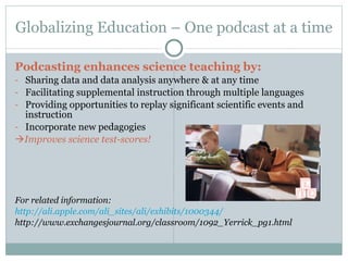 Katrin Moeseler The Use Of Podcasting In Education | PPT