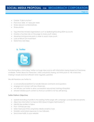 Katso Media Social Media Proposal Sample Template | PDF | Social ...