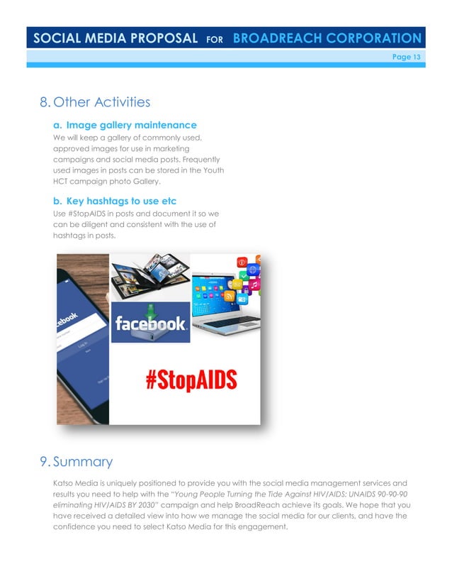 Katso Media Social Media Proposal Sample Template | PDF