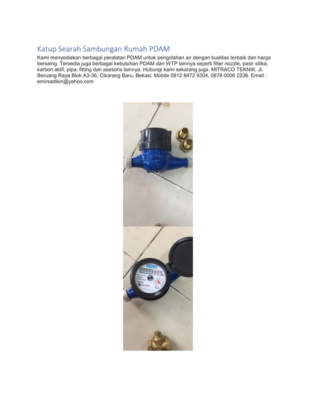 Katup searah pdam 1 | PDF