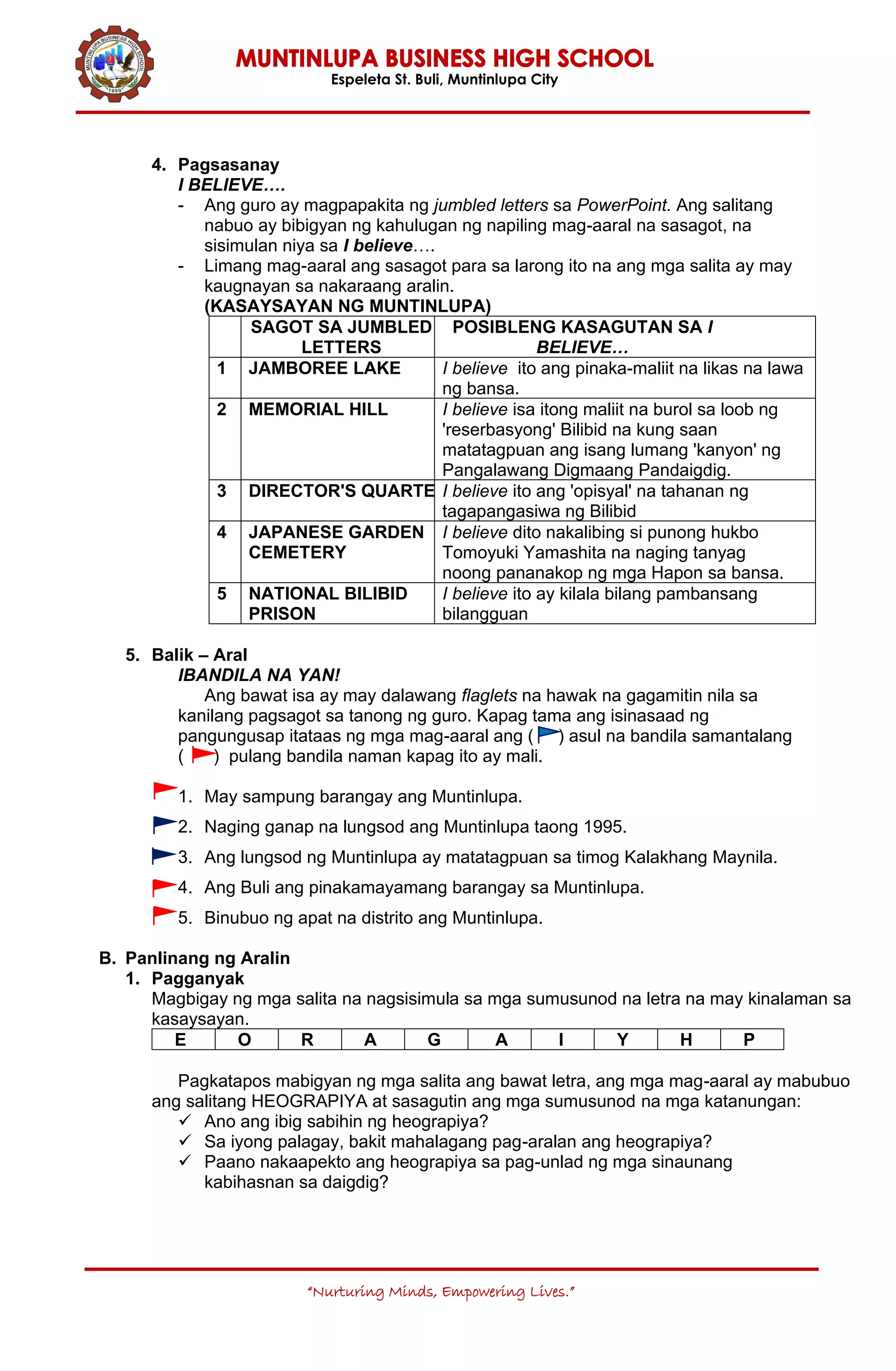 KATUTURAN AT LIMANG TEMA NG HEOGRAPIYA | PDF