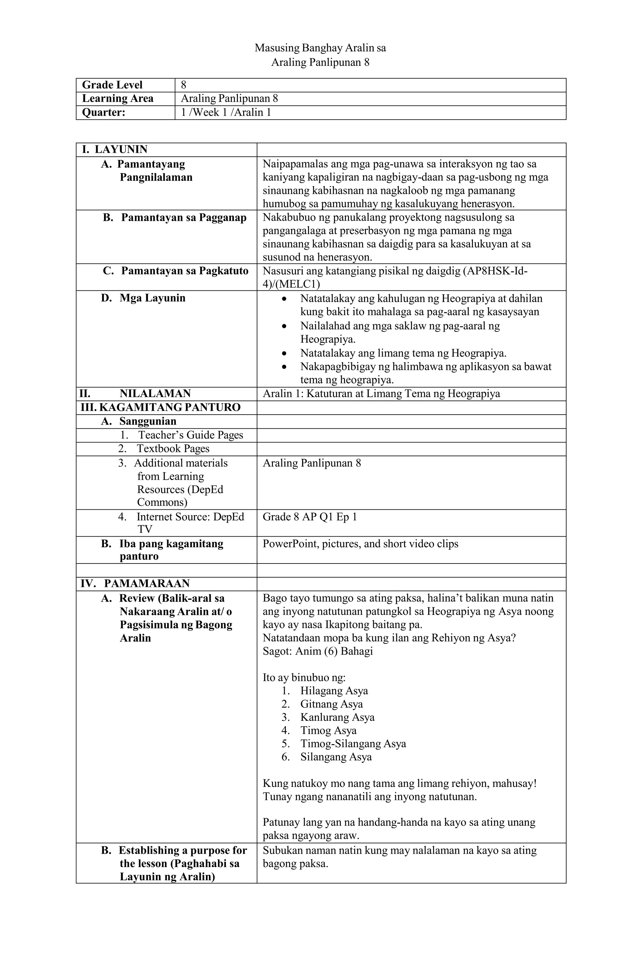 Katuturan at Limang Tema ng Heograpiya.docx