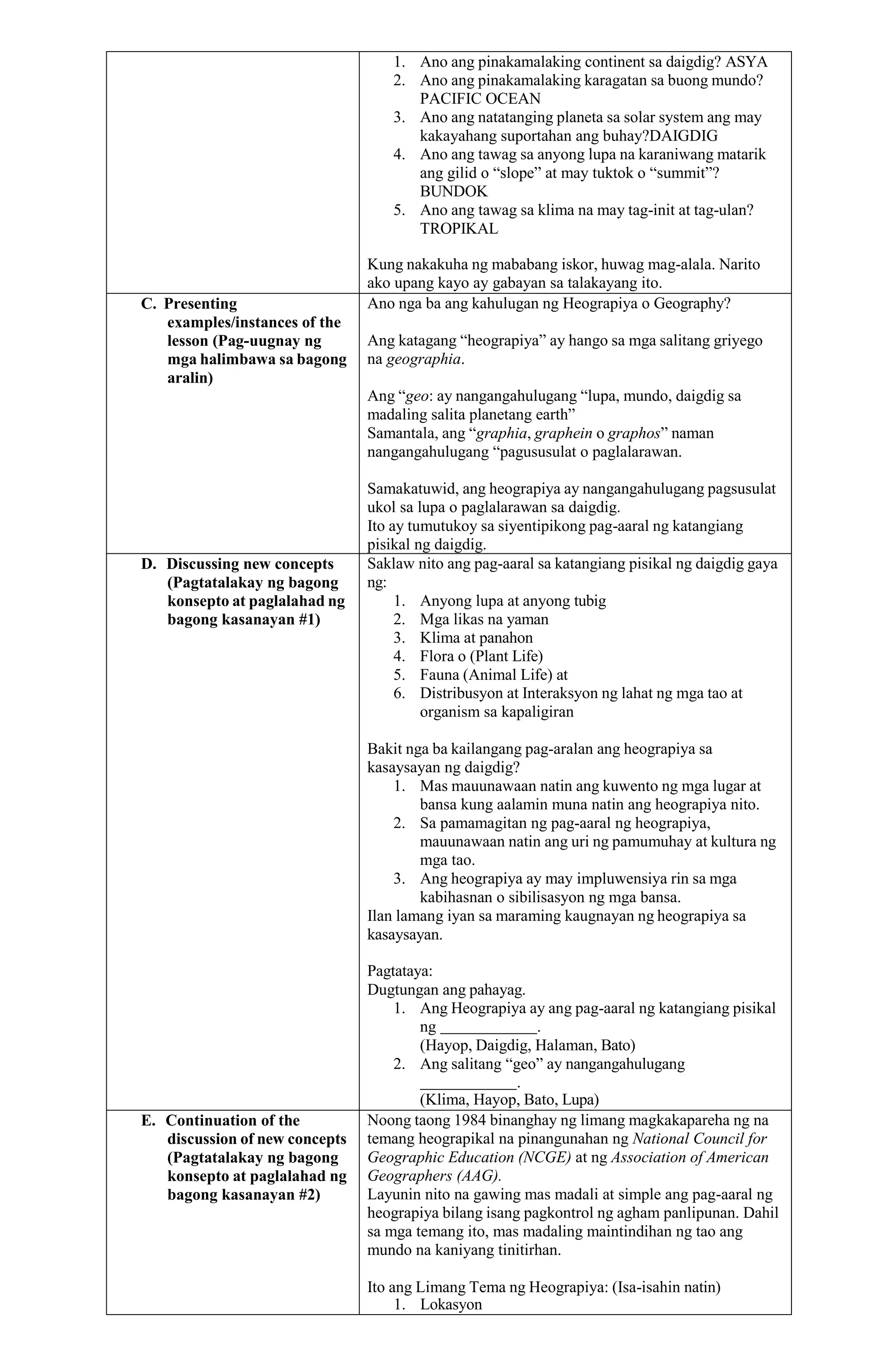 Katuturan at Limang Tema ng Heograpiya.docx