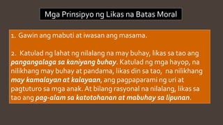 Katuturan ng moral na pagkatao | PPTX