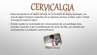Cervicalgia | PPTX