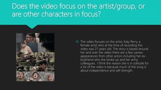 Katy Perry Music Video Analysis | PPTX