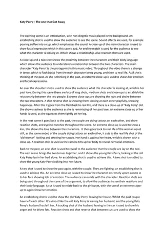 Katy perry 800 word essay | DOCX