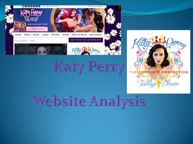 Katy perry Website Analysis | PPT