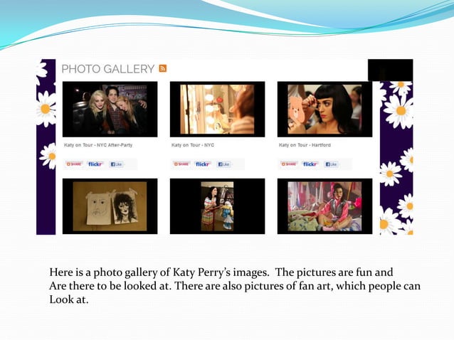 Katy perry Website Analysis | PPT