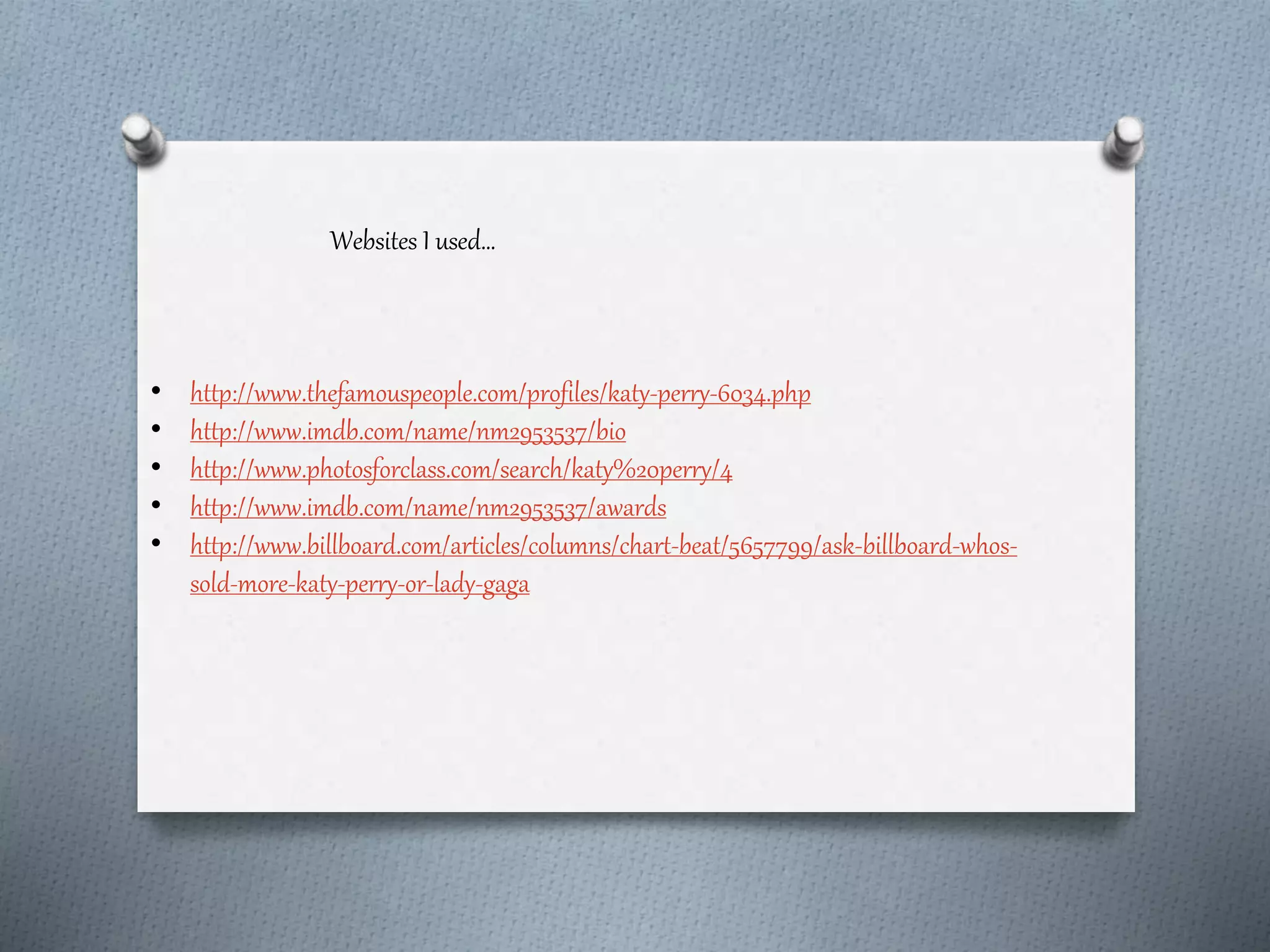 Katy Perry Biography | PPTX