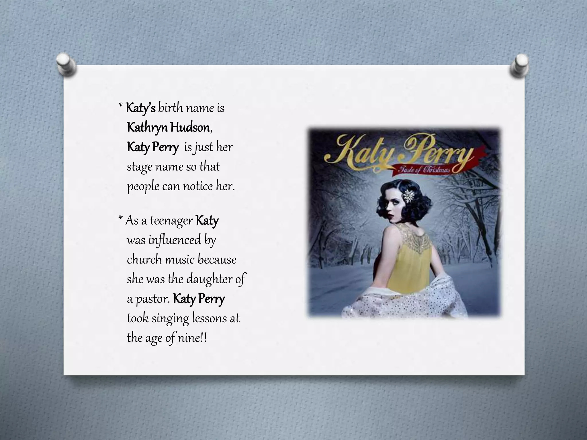 Katy Perry Biography | PPTX