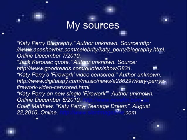 Figurative language in Katy Perry's "Firework" | ODP