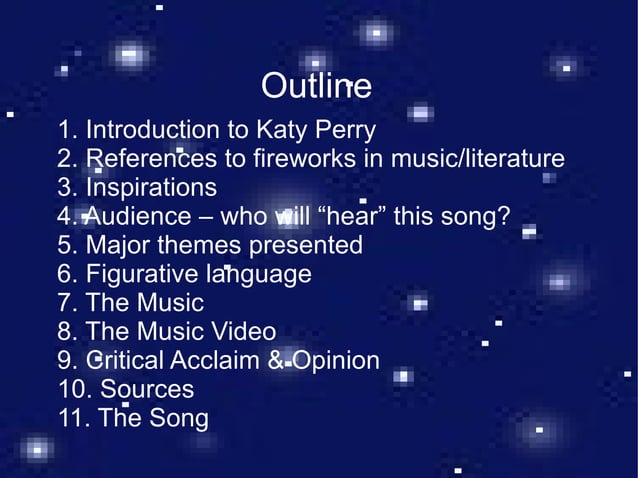 Figurative language in Katy Perry's "Firework" | ODP