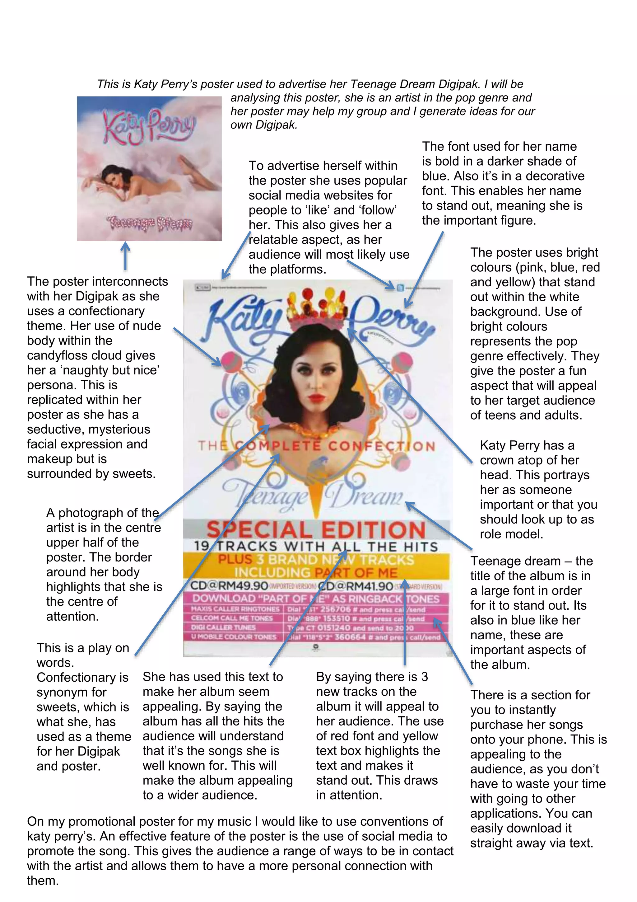 Katy Perry Poster Analysis | DOCX