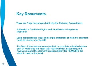 Universal Credit Vision & Jobseekers Allowance - Claimant Commitment ...